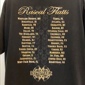 Tops | Rascal Flatts Black Concert Tee | Poshmark